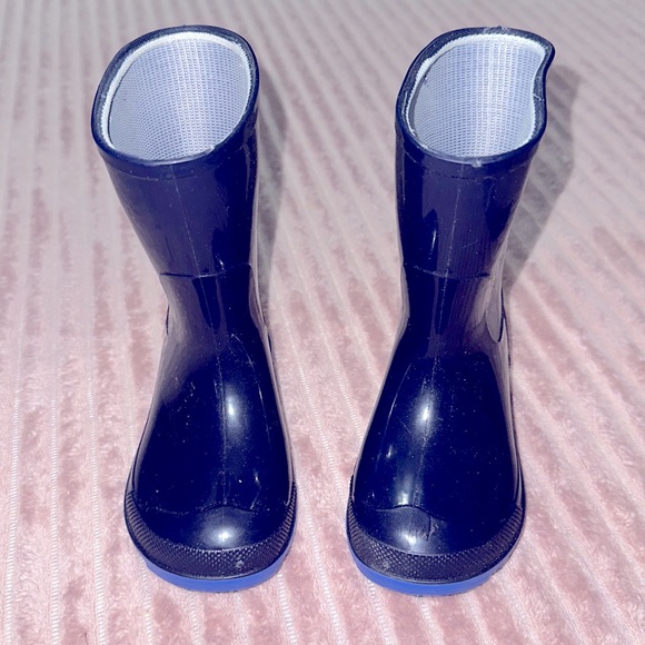 Shoes | Boy Or Girl Blue Rubber Rain Boots Kids Size 56 | Poshmark